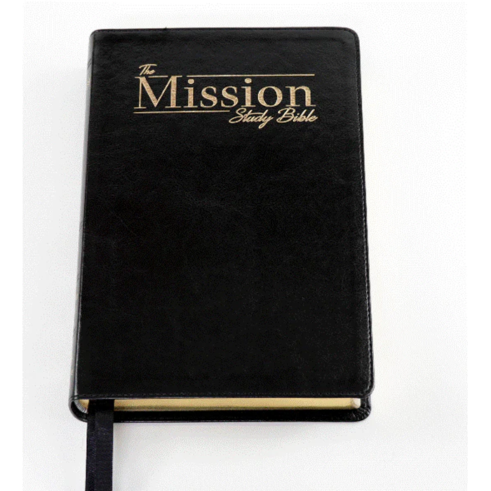 KJV Mission Study Bible With Ellen White Comments (Black Edition) by O