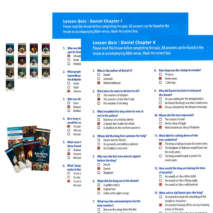 Daniel Bible Study 13 Lesson Answer Key Set