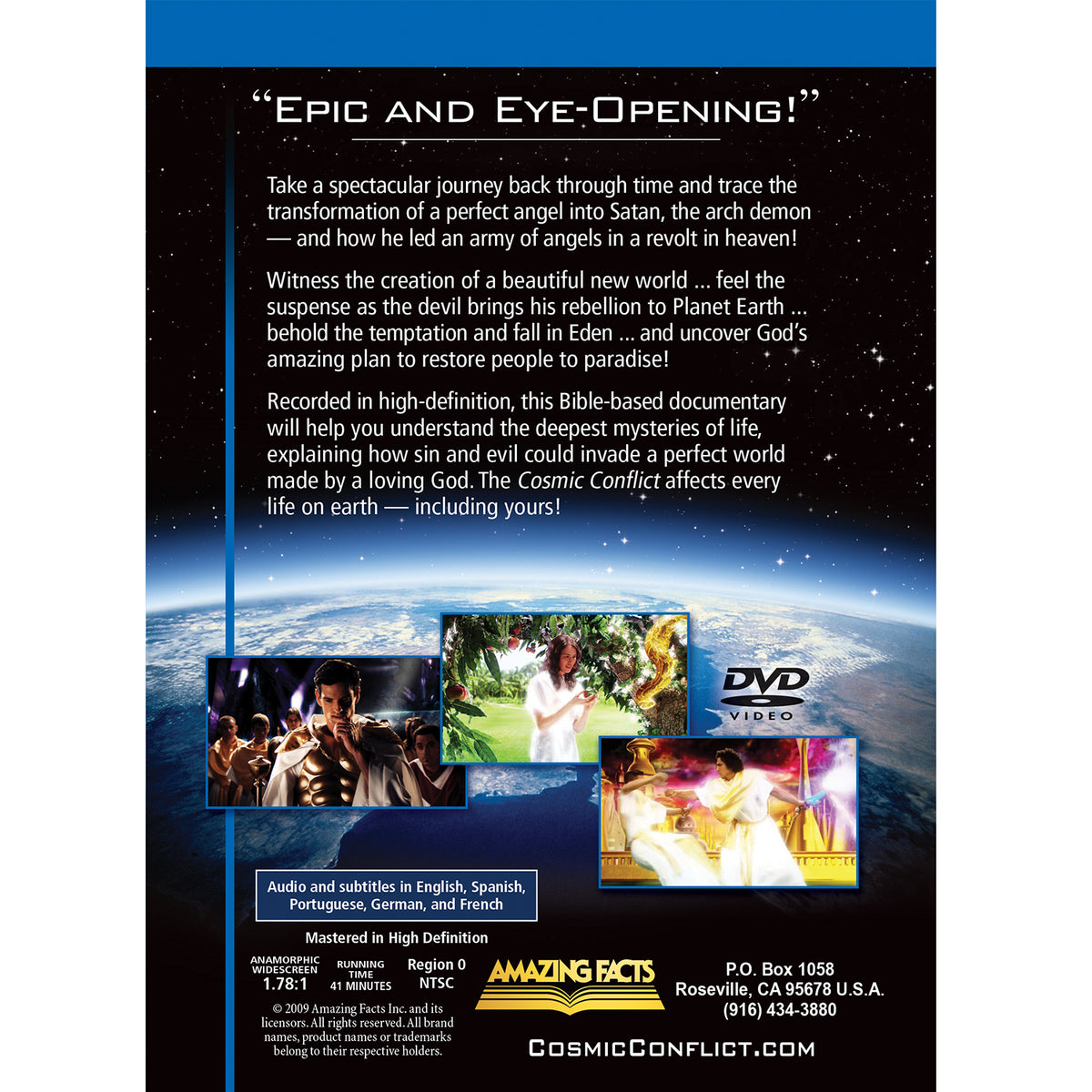 Cosmic Conflict: The Origin of Evil DVD (Sharing Edition) by Doug Batc