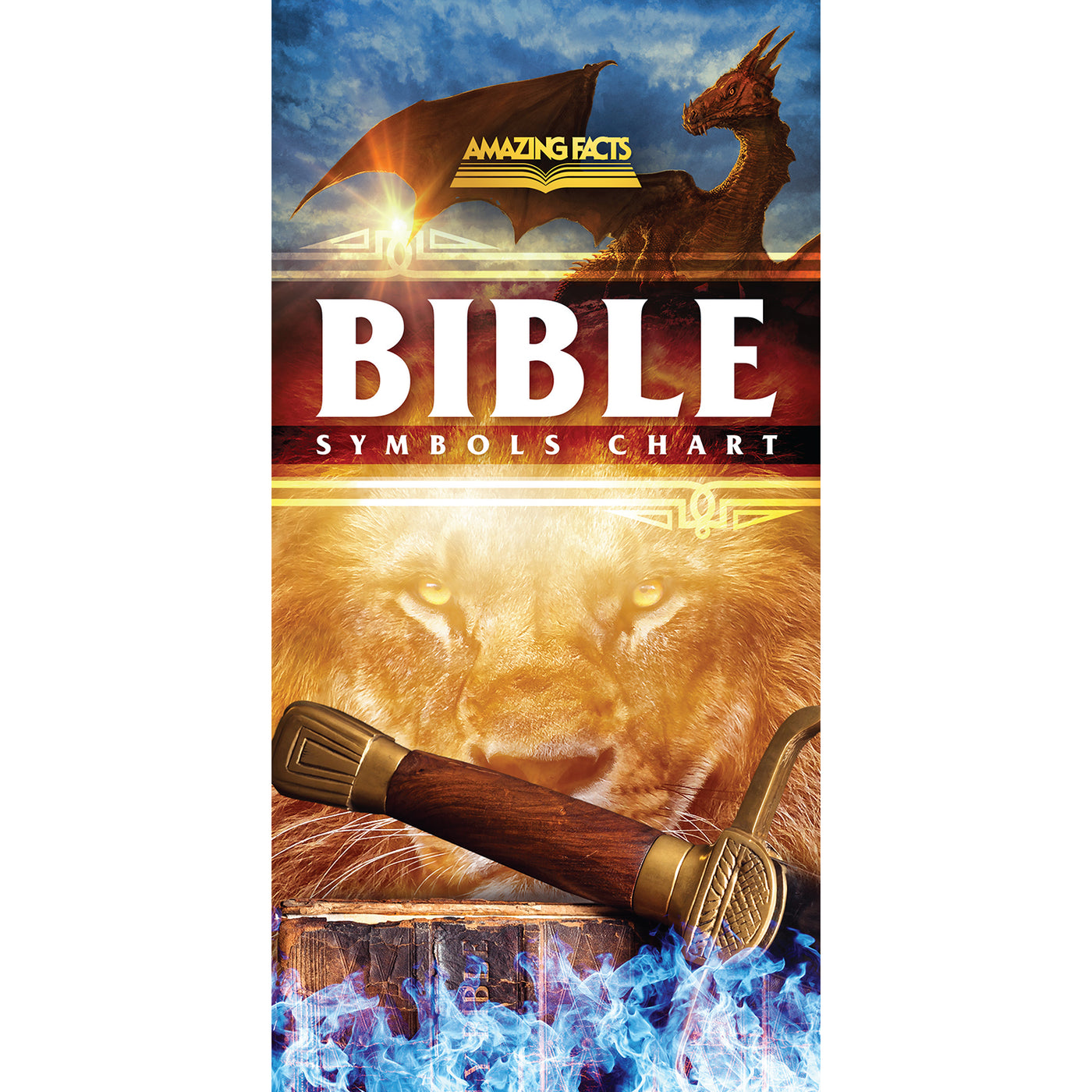 Bible Symbols Chart Foldout: Symbols and Numbers of the Bible by Amazi