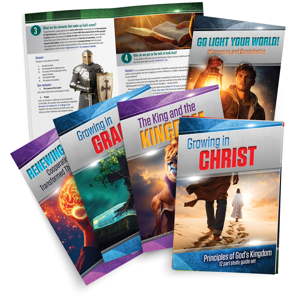 Growing in Christ: Principles of God's Kingdom Study Guide Set by Amaz