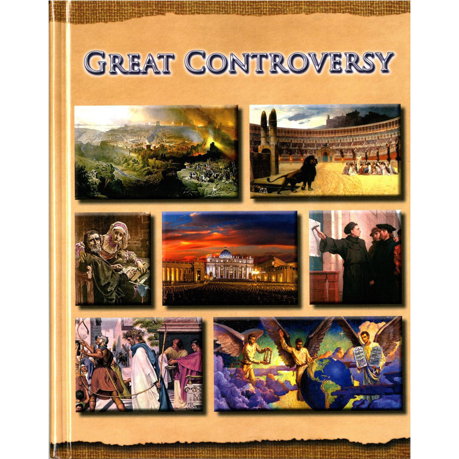 Illustrated Great Controversy Large Print (Hardcover) by Harvestime Bo